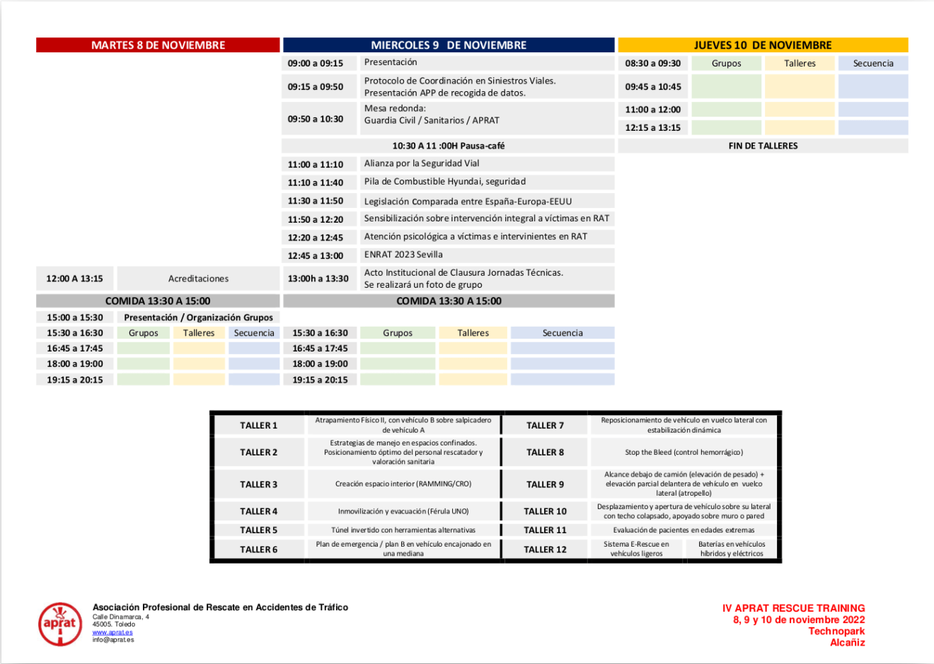 APRAT – Asociación Profesional de Rescate en Accidentes de Tráfico